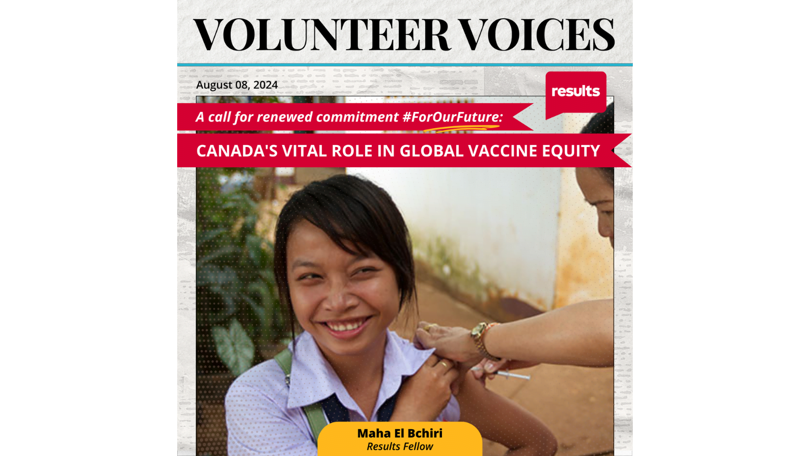 [Volunteer Voices] A call for renewed commitment #ForOurFuture: Canada ...